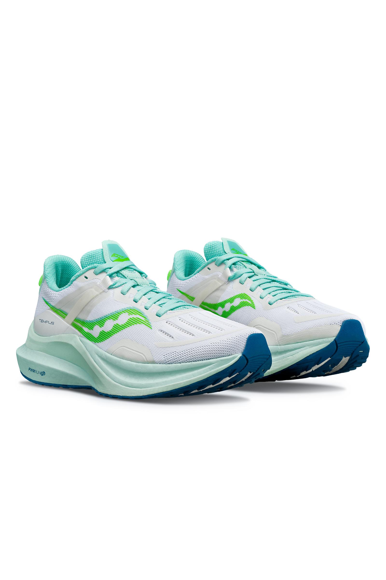 Women's Tempus White Mint Running Shoe | Women's Supportive Running ...